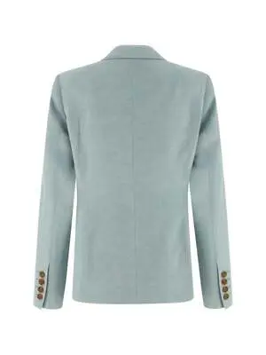 BLAZÉ MILANO Zenith Charmer` Double-breasted Silk Blazer - Multicolor