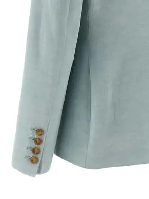 BLAZÉ MILANO Zenith Charmer` Double-breasted Silk Blazer - Multicolor
