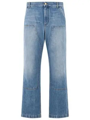 Versace Light Wash Carpenter Jeans - Blue
