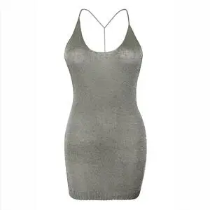 NATALIA FEDNER Sparkly Knit Mini Dress