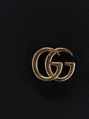 Gucci Wool Crepe Skirt With Double G Button
