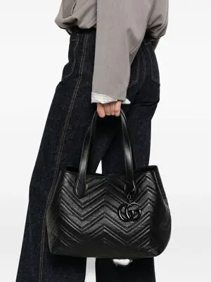 Gucci Gg Marmont Leather Tote Bag
