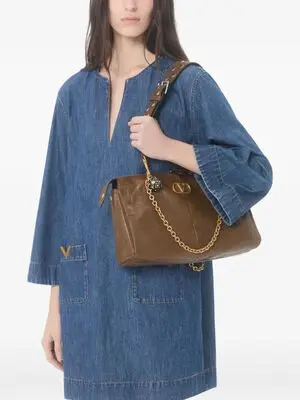 Valentino Garavani V-neck Denim Minidress - Blue