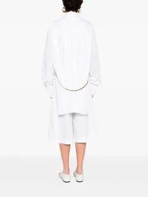 Sportmax Cotton Shirt With Classic Collar And Button Up Closure