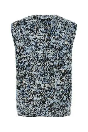 GANNI Wool Oversize Vest - Multicolor