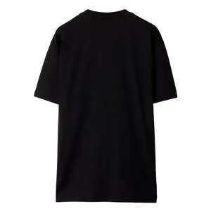 Burberry Cotton Jersey T-shirt With Check Pocket - Black