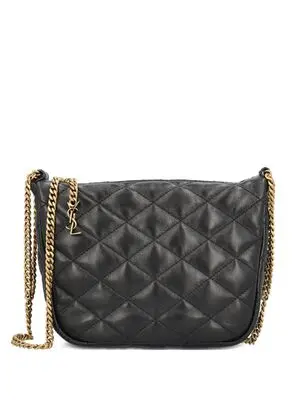 Saint Laurent Quilted Leather Mini Bag With Chain Strap - Multicolor