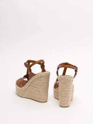 Saint Laurent Tribute Wedge Espadrilles - Multicolor