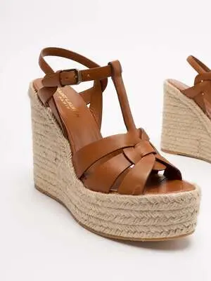 Saint Laurent Tribute Wedge Espadrilles - Multicolor