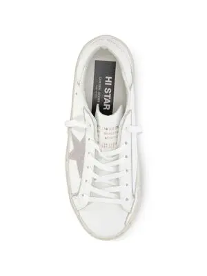 GOLDEN GOOSE Hi Star Leather Sneakers - Multicolor