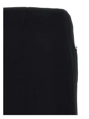 Moschino Heart Button Crepe Skirt