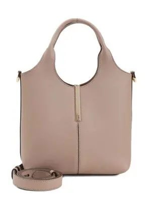 TOD'S TOD'S Leather Mini Tote Bag With Branded Metal Bar Accessory Multicolor