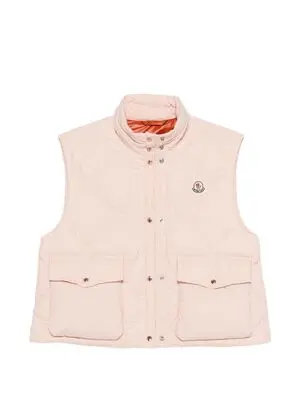 Moncler Biois Down Vest With Patch Pockets - Multicolor