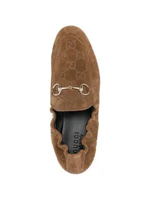 Gucci Jordaan Monogram Calfskin Loafers - Multicolor