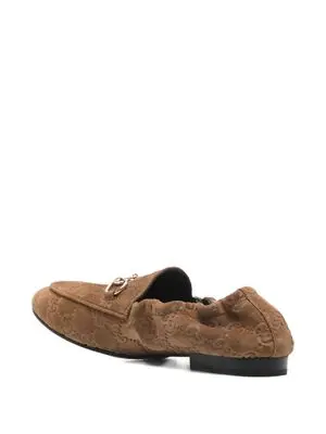 Gucci Jordaan Monogram Calfskin Loafers - Multicolor