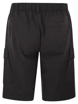 Herno Technical Fabric Cargo Bermuda Shorts - Black