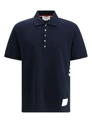 Thom Browne Classic Piqué 4-bar Polo - Blue