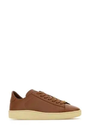 Valentino Garavani Calf Leather Lace Up Sneakers