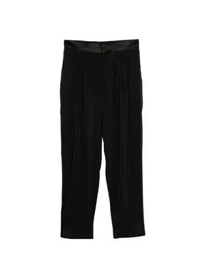 Giorgio Armani Silk Tailored Pants - Multicolor