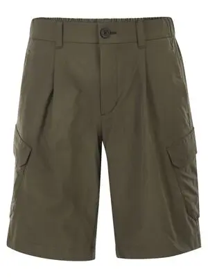 Herno Technical Fabric Cargo Bermuda Shorts - Multicolor