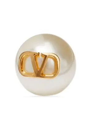 Valentino Garavani Vlogo Signature Faux-pearl Stud Earrings - Multicolor