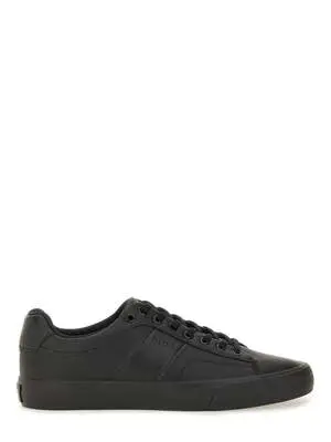 BOSS Leather Lace-up Sneakers - Black