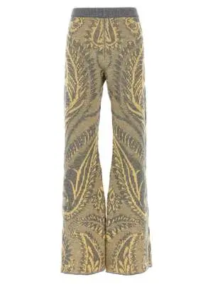 Etro Paisley Knit Flare Pants - Multicolor