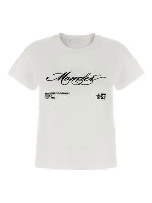 Moncler Logo Cotton T-shirt - Multicolor