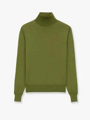 Saint Laurent Cashmere, Wool, And Silk Turtleneck Sweater - Multicolor