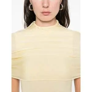 Roland Mouret High Neck Cutout Detail Sleeveless Flared Hem Dress