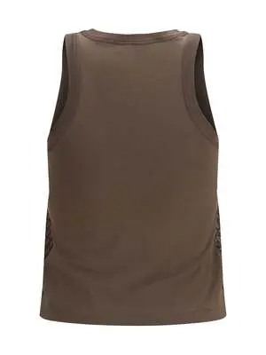 Brunello Cucinelli Cotton Top With Luminous Embroidery - Brown