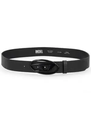 DIESEL® B-1dr Leather Belt - Black