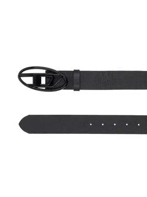 DIESEL® B-1dr Leather Belt - Black