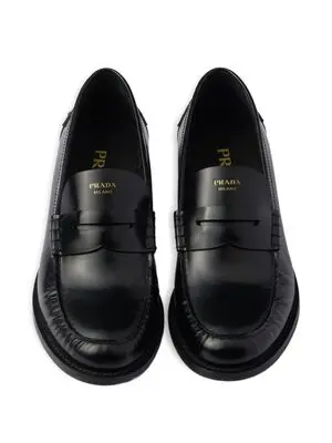 Prada Leather Loafers With Rope Detailing - Multicolor