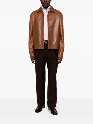 Jacob Cohen Trucker Leather Jacket