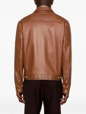 Jacob Cohen Trucker Leather Jacket