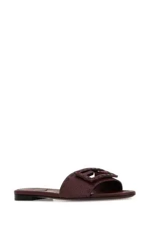 Fendi Slide Vit.bott+ff Vitel.c/infi Sandals - Multicolor