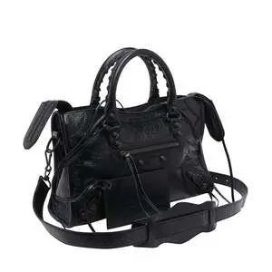Balenciaga Le City Small Crossbody Bag - Black