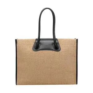 VIVIENNE WESTWOOD Raffia Effect Tote Bag