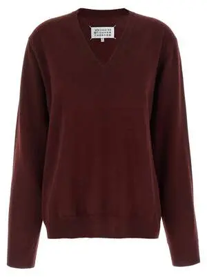 MAISON MARGIELA Virgin Wool V-neck Sweater