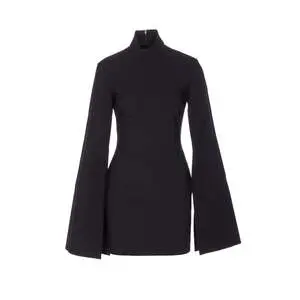 Solace London Laurel Mini Dress - Black