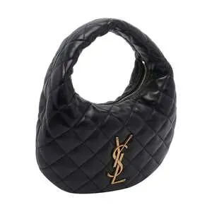 Saint Laurent Quilted Nappa Icarino Bag - Black
