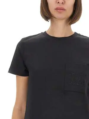 Max Mara Cotton Pocket T-shirt - Black