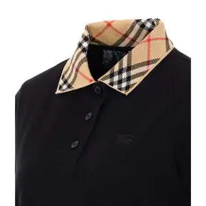 Burberry Check Collar Short Sleeve Dress