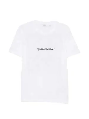 Off-White Script Arrow` Short Sleeve Slim T-shirt - Multicolor