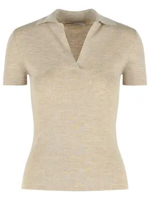 Max Mara Albero Virgin Wool Polo Shirt
