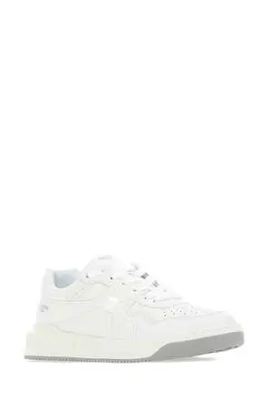 Valentino Garavani Nappa Leather One Stud Sneakers - White