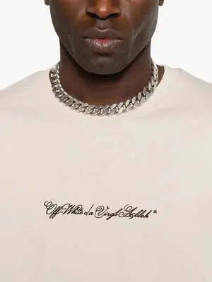Off-White Script Arrow` Short Sleeve Slim T-shirt - Multicolor