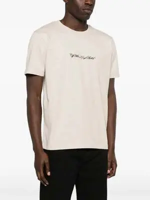 Off-White Script Arrow` Short Sleeve Slim T-shirt - Multicolor