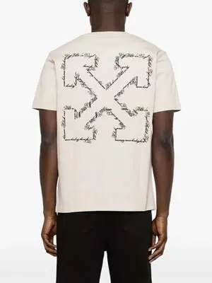 Off-White Script Arrow` Short Sleeve Slim T-shirt - Multicolor